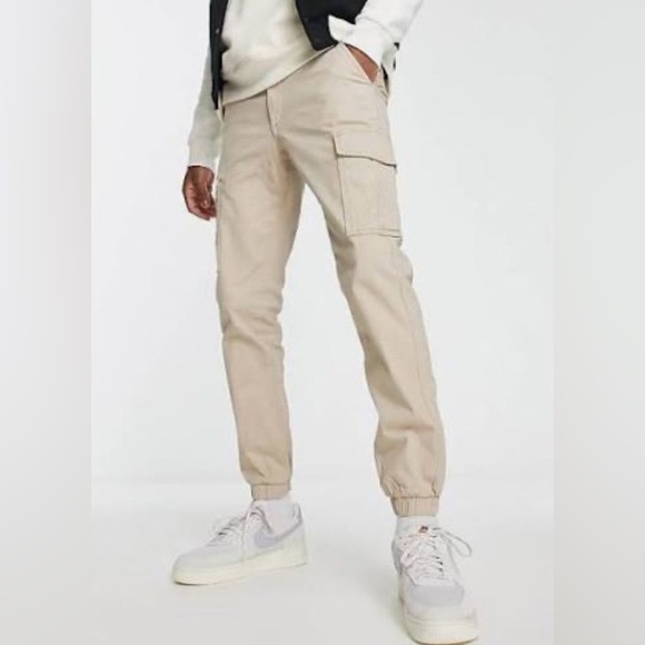 HUGO | Pants | Hugo Beige Cargo Pants For Men | Poshmark